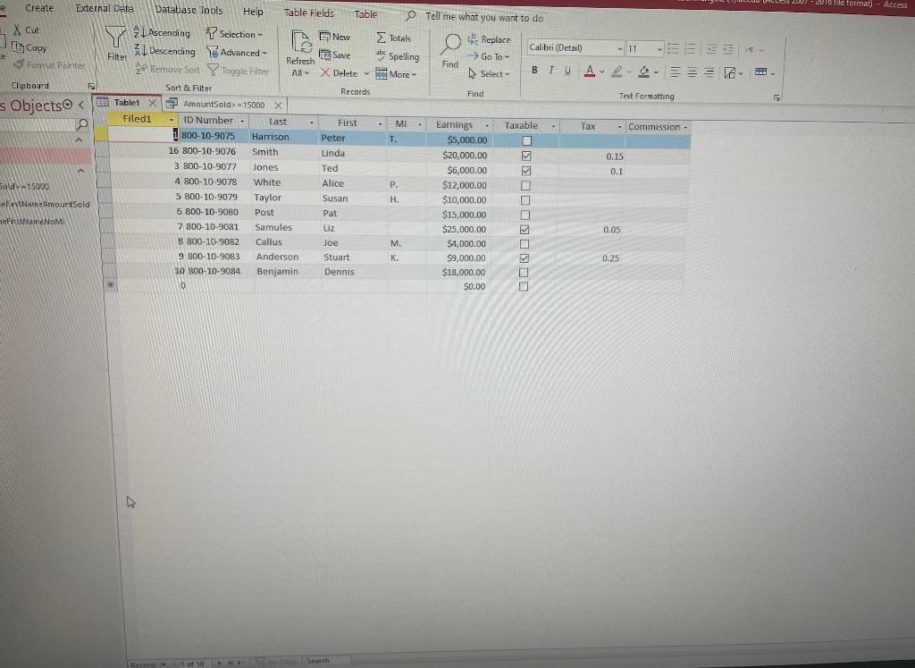 e Create External Deta Database Tools Help Table | Chegg.com