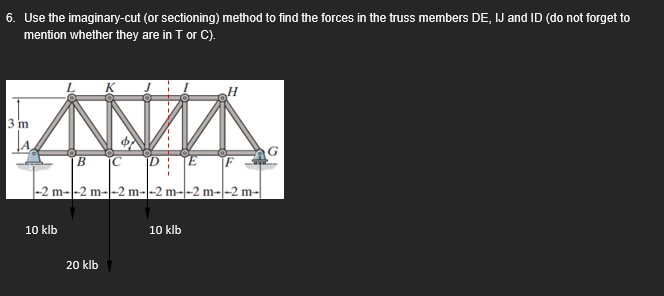 Solved 6. Use the imaginary-cut (or sectioning) method to | Chegg.com Solved 6. Use the imaginary-cut (or sectioning) method to | Chegg.com