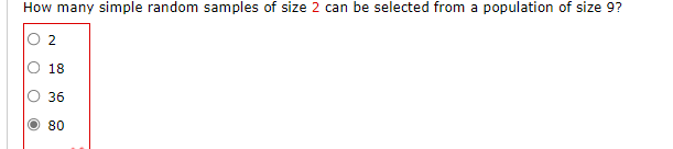 Solved How many simple random samples of size 2 can be | Chegg.com
