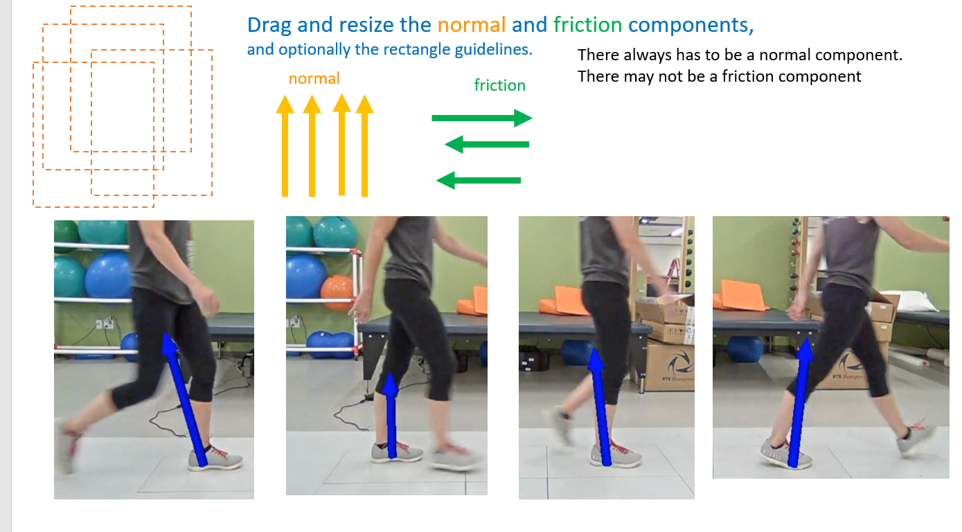 Drag and resize the normal and friction components, | Chegg.com