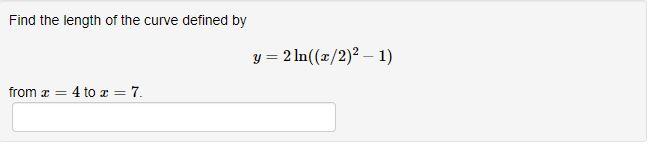 Solved Find the length of the curve defined by | Chegg.com