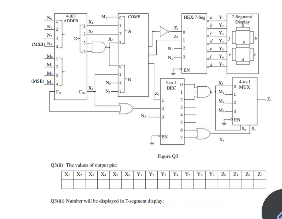 Solved Given the circuit diagram as shown in Figure Q3 and | Chegg.com
