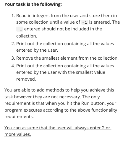 Solved For this exercise, we'll employ the List interface to | Chegg.com