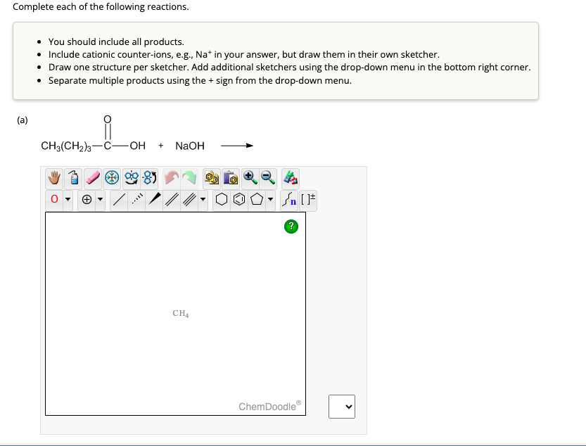Solved Complete each of the following reactions. - You | Chegg.com