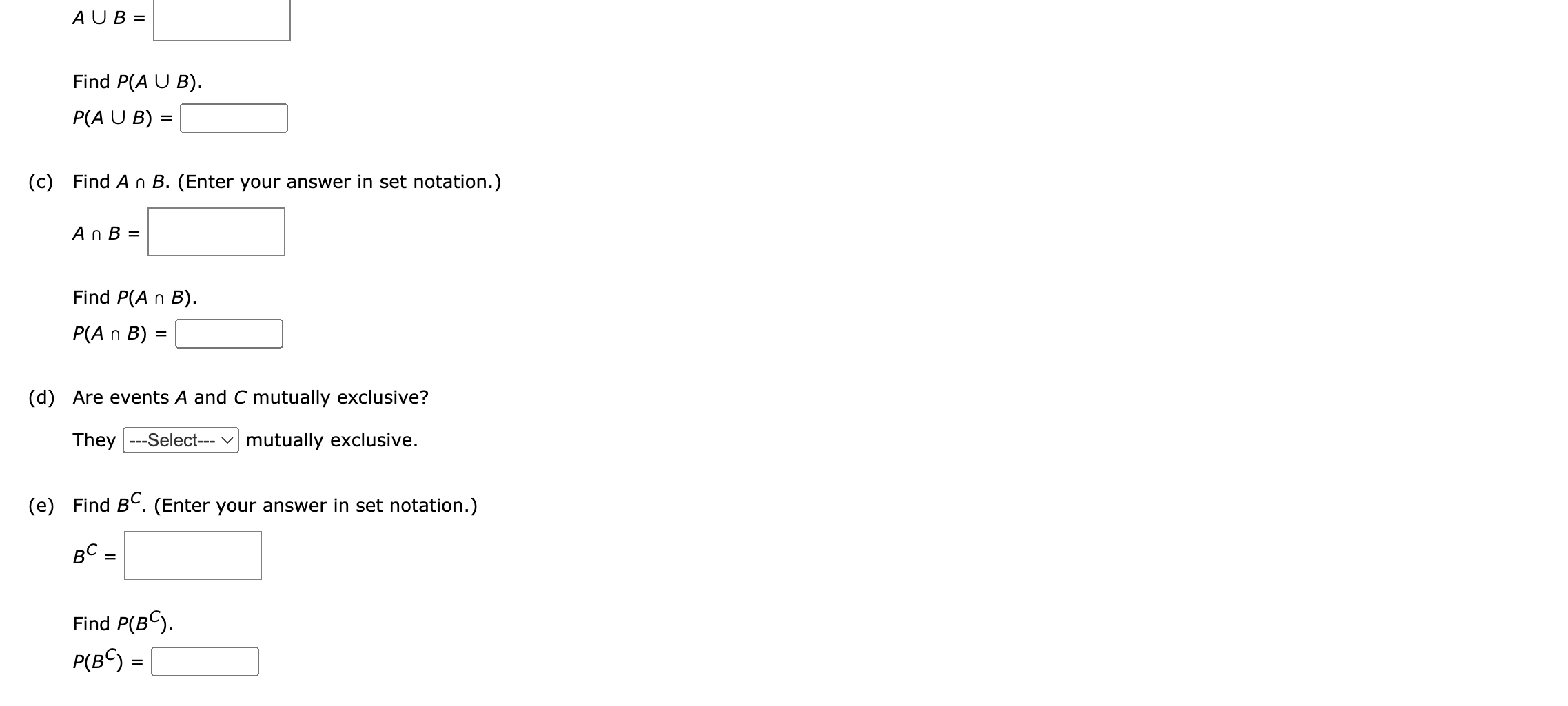 Solved Suppose that we have a sample space | Chegg.com