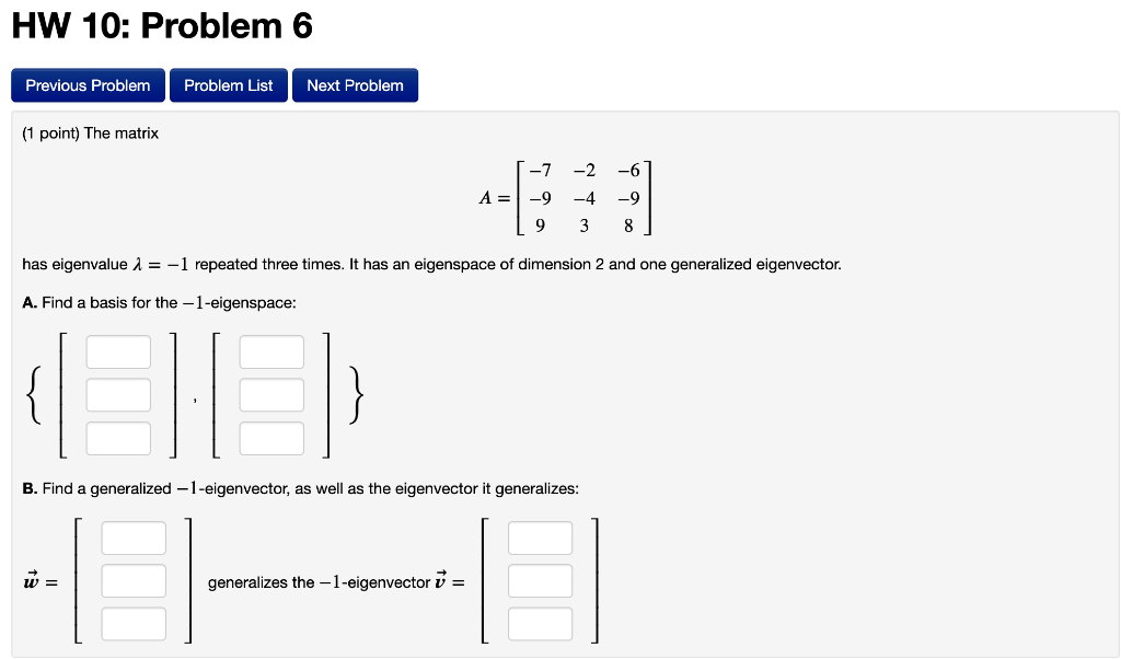 Solved HW 10: Problem 6 Previous Problem Problem List Next | Chegg.com