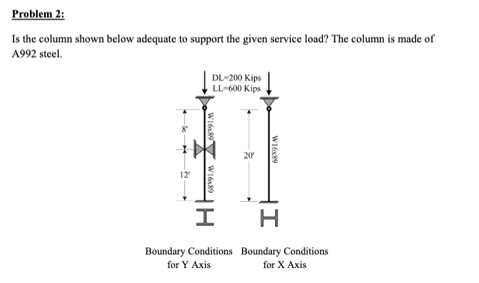 Solved Note: Please make sure you use the AISC equations | Chegg.com