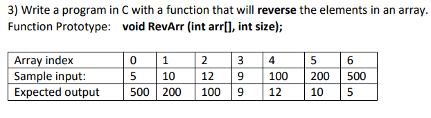 Solved 3) Write a program in C with a function that will | Chegg.com