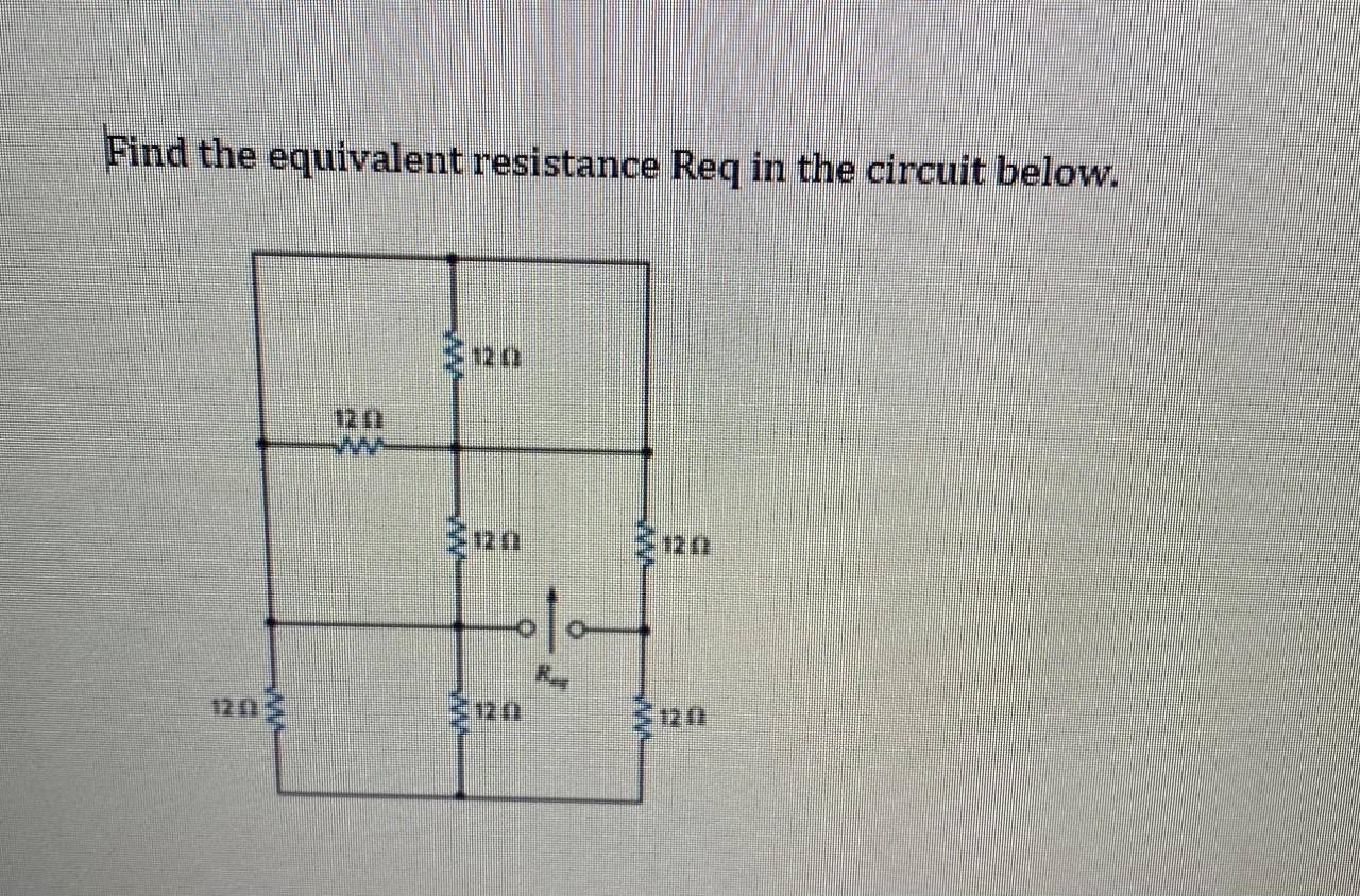Solved Find the equivalent resistance Req in the circuit | Chegg.com