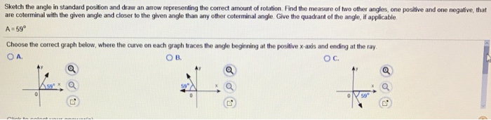 Solved Sketch the angle in standard position and draw an | Chegg.com