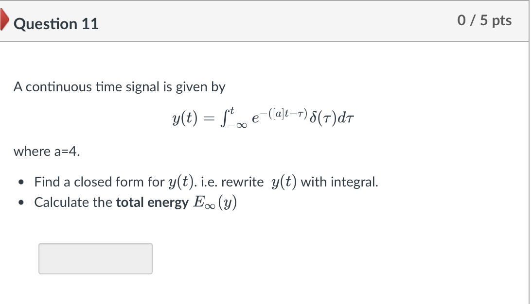 Solved A continuous time signal is given by | Chegg.com