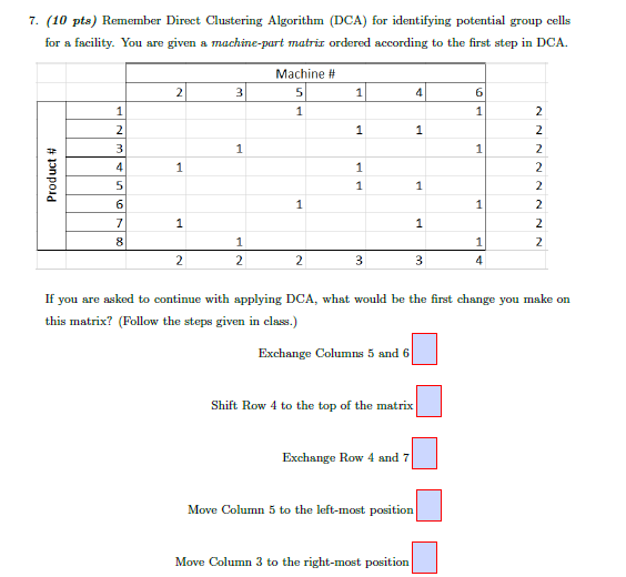 Solved 7 10 Pts Remember Direct Clustering Algorithm 0535