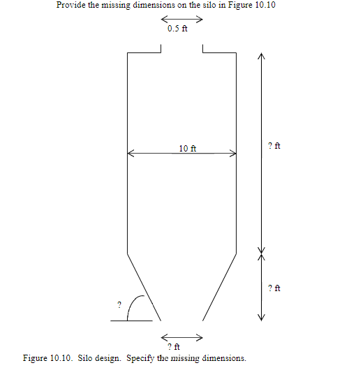 Design a cylindrical silo fitting the following | Chegg.com
