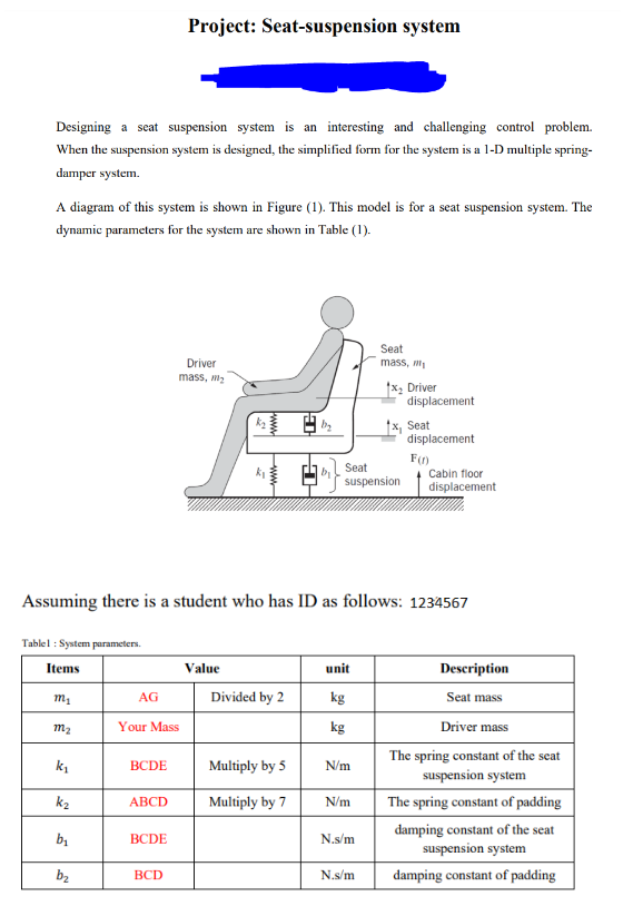 Solved Please solve this project step by step And use Matlab | Chegg.com