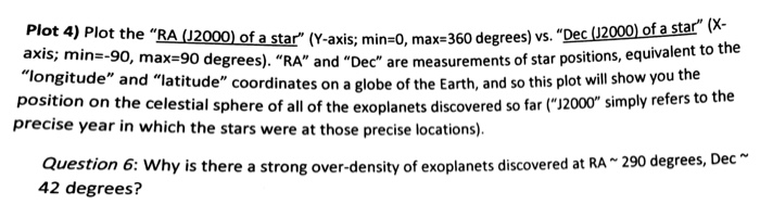 Solved Dec 000 Of A Star X Plot 4 Plot The Ra U2 Of A 9380