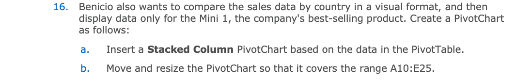 Solved Please show how to insert a stacked column PivotChart | Chegg.com