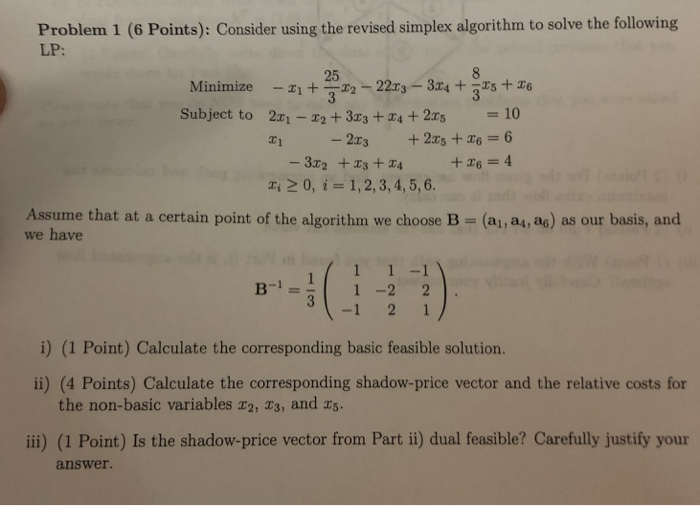 Problem 1 6 Points Consider Using The Revised 7946