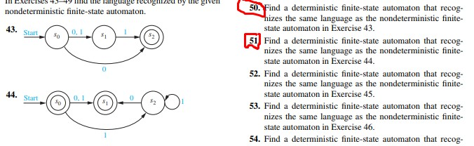 Solved 50 Find A Deterministic Finite State Automaton That