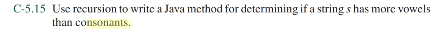 Solved C-5.15 Use recursion to write a Java method for | Chegg.com