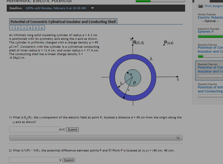 Solved An infinitely long solid insulating cylinder of | Chegg.com