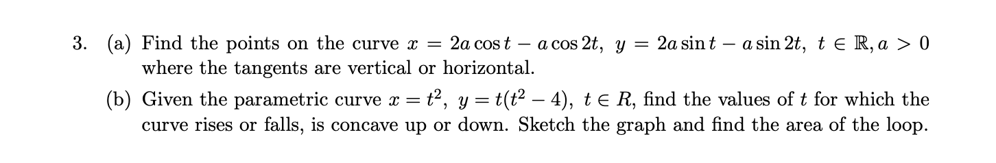Solved 3. (a) Find the points on the curve | Chegg.com