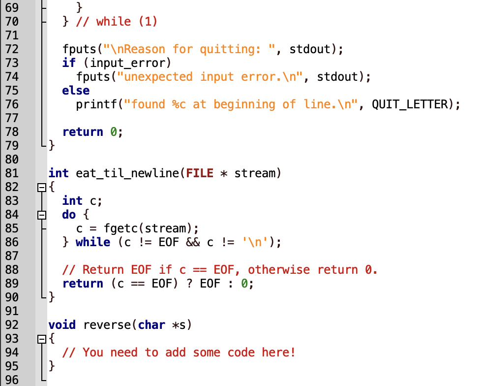 Solved Code for Files fgets and linegetter are given at the | Chegg.com