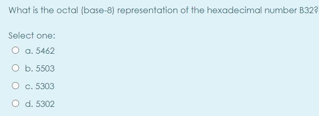 Solved What is the octal (base-8) representation of the | Chegg.com