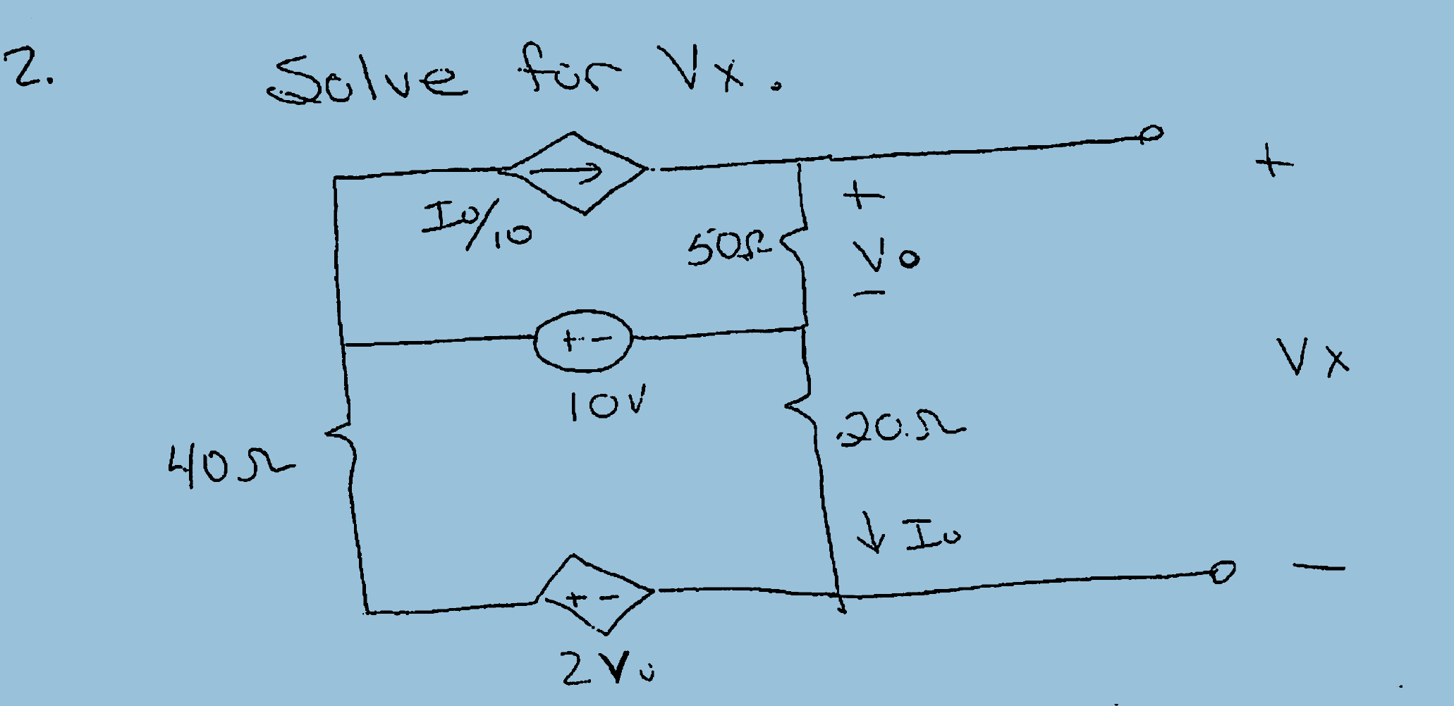 Solved Solve For Vx