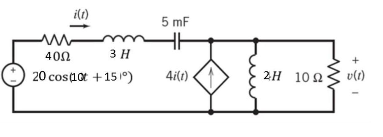 Solved Please Find The Steady State Voltage V T And Current
