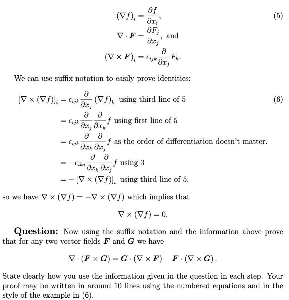 Solved (V xF), =lijk axj af (vf), дах, OFj V.F= and 2 as; a | Chegg.com