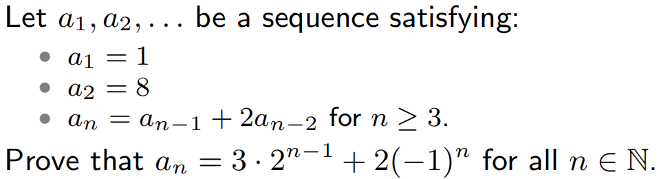 Solved Let a1,a2,… be a sequence satisfying: | Chegg.com