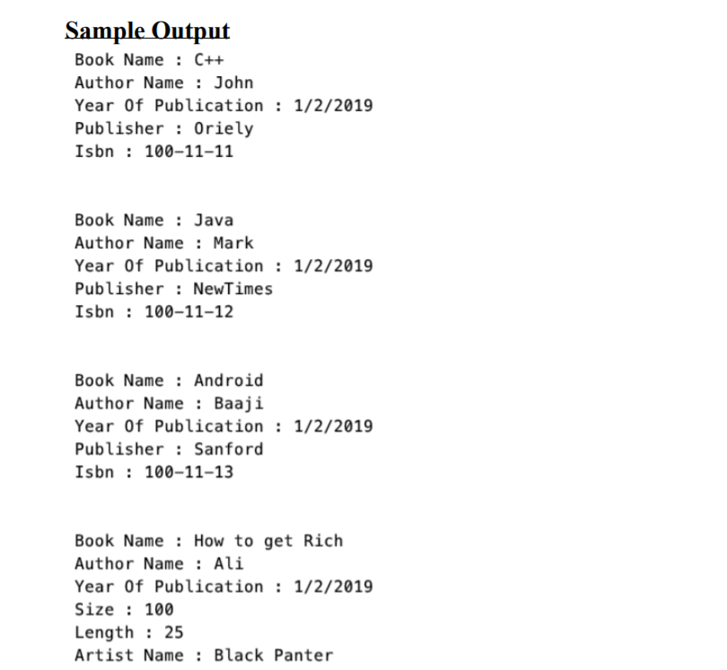 Solved OBJECTIVE 1. Practice Object Oriented Programming | Chegg.com
