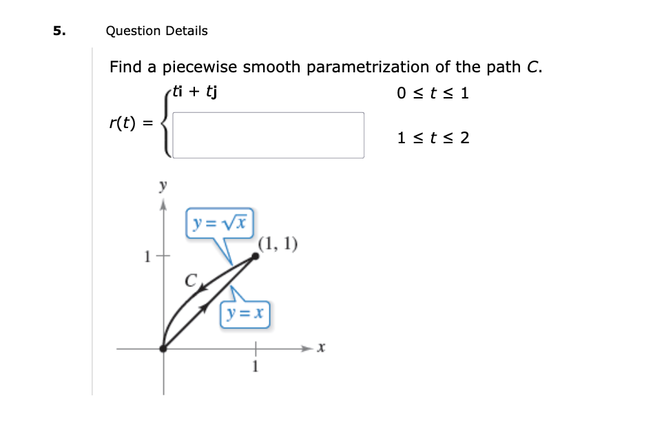 Solved Find a piecewise smooth parametrization of the path | Chegg.com