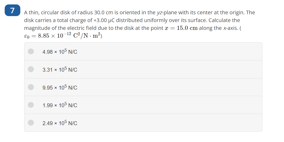 Solved A thin, circular disk of radius 30.0 cm is oriented | Chegg.com