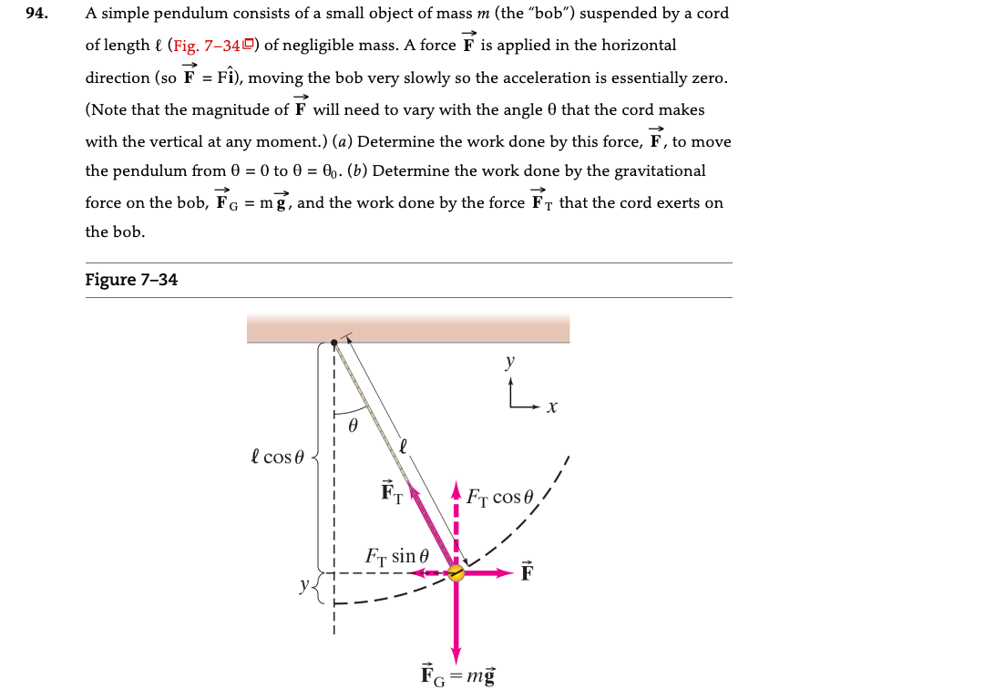 Solved A simple pendulum consists of a small object of mass | Chegg.com