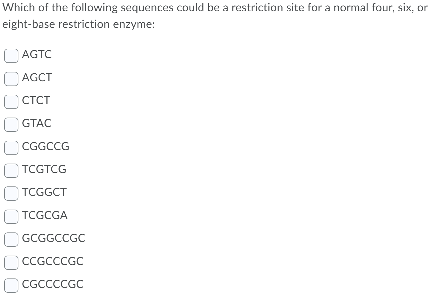 Solved Which of the following sequences could be a | Chegg.com