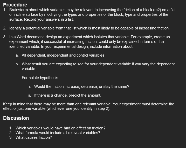 Solved Objective To design an experiment which will | Chegg.com