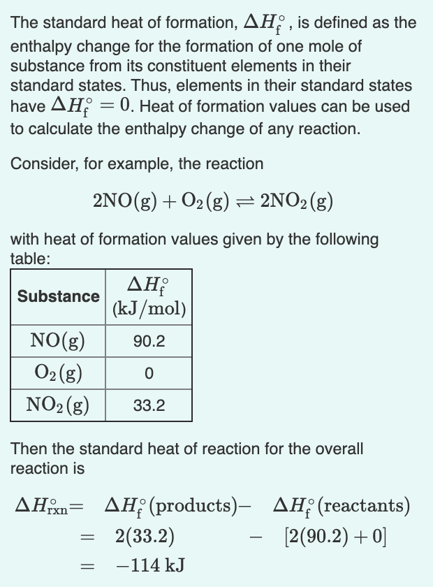 Solved The standard heat of formation, AH, is defined as the | Chegg.com