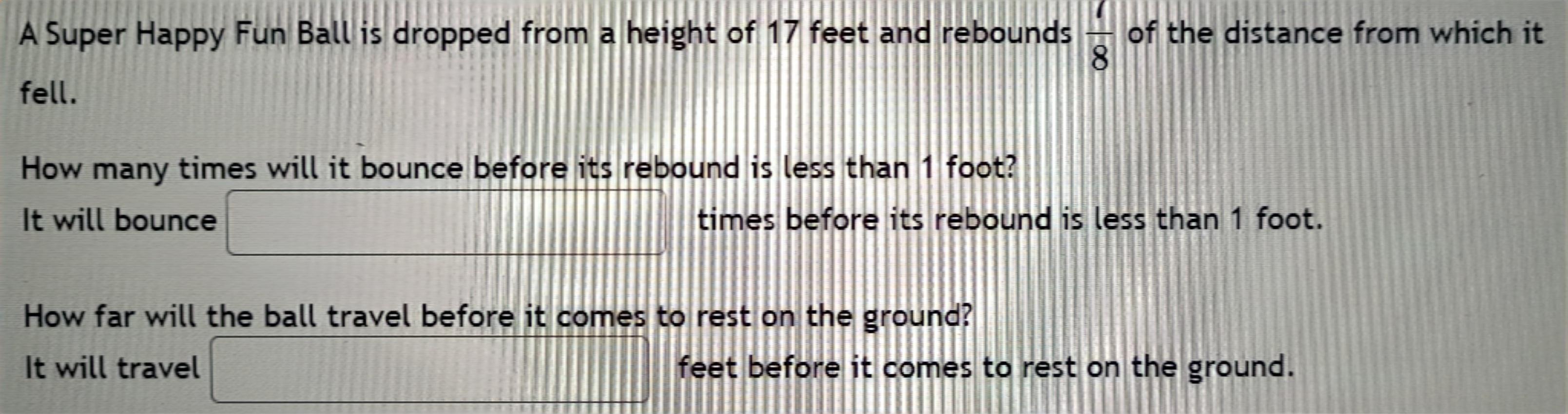 Solved A Super Happy Fun Ball is dropped from a height of 17 | Chegg.com