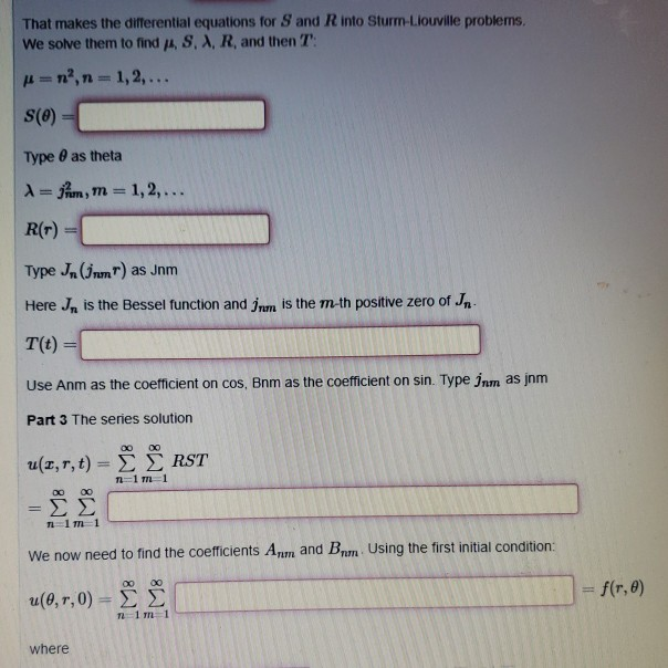 Solved (1 point) Solve the two-dimensional wave equation on | Chegg.com
