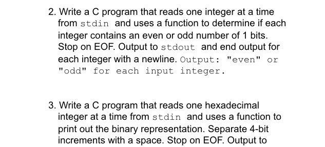 Solved Write a C program that reads one integer at a time | Chegg.com