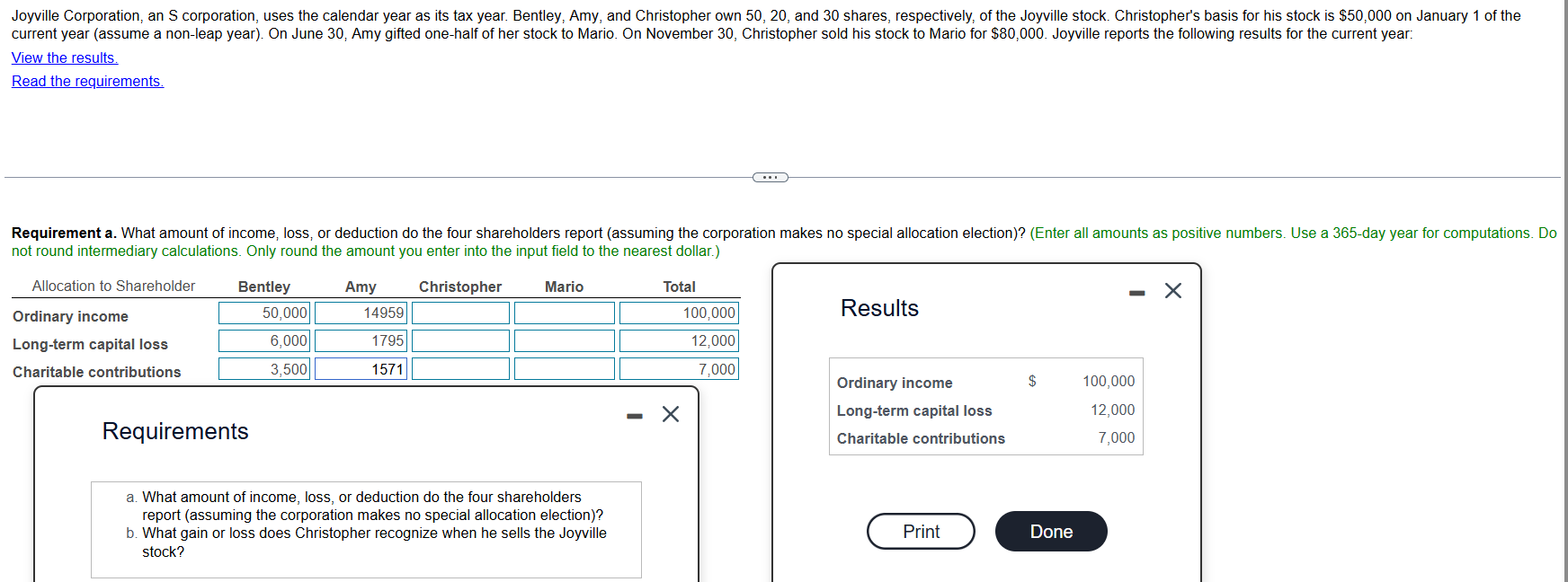 Solved View the results.Read the requirements.not round | Chegg.com