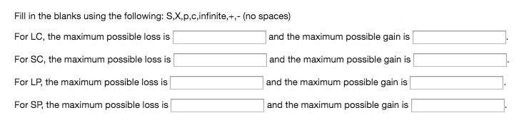 Solved Fill in the blanks using the following: | Chegg.com