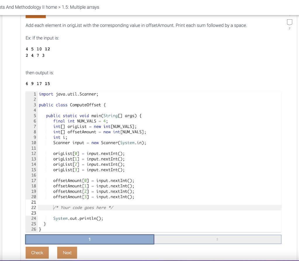Solved Multiply each element in origList with the | Chegg.com Solved Multiply each element in origList with the | Chegg.com