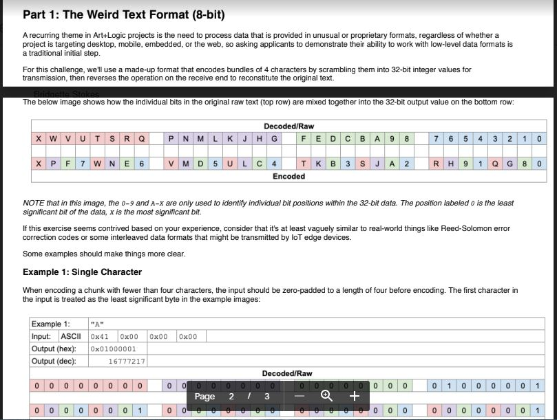 I have got to the part of getting the original binary | Chegg.com