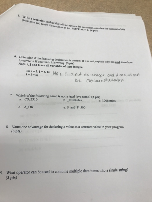 Solved Write a recursive method that will accept one int | Chegg.com