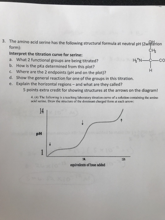 Solved 3. The amino acid serine has the following structural | Chegg.com