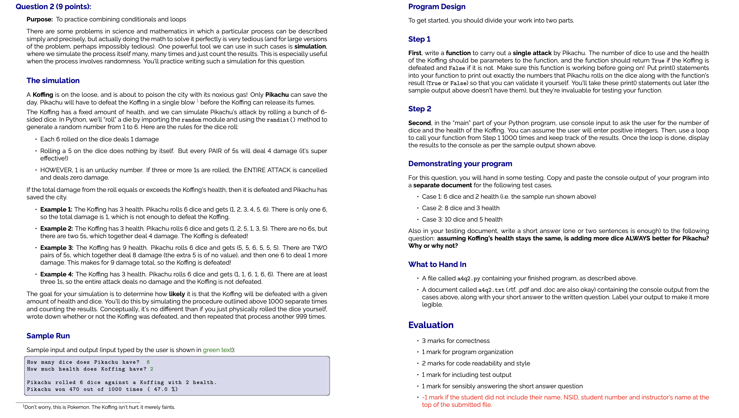Solved Question 2 9 Points Purpose To Practice Combining Chegg