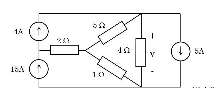 Solved Find the value of ‘v’ by: (a) loop method (b) | Chegg.com