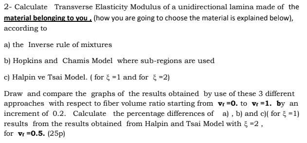 2- Calculate Transverse Elasticity Modulus of a | Chegg.com